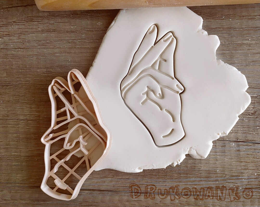 Finger Snap Sign Thumb Okay Okey Click Hand Fingers Cookie Cutter ...