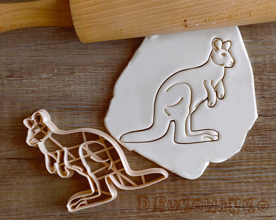 Kangaroo Australia Africa Pet Animal Cookie Cutter Pastry Fondant Dough ...