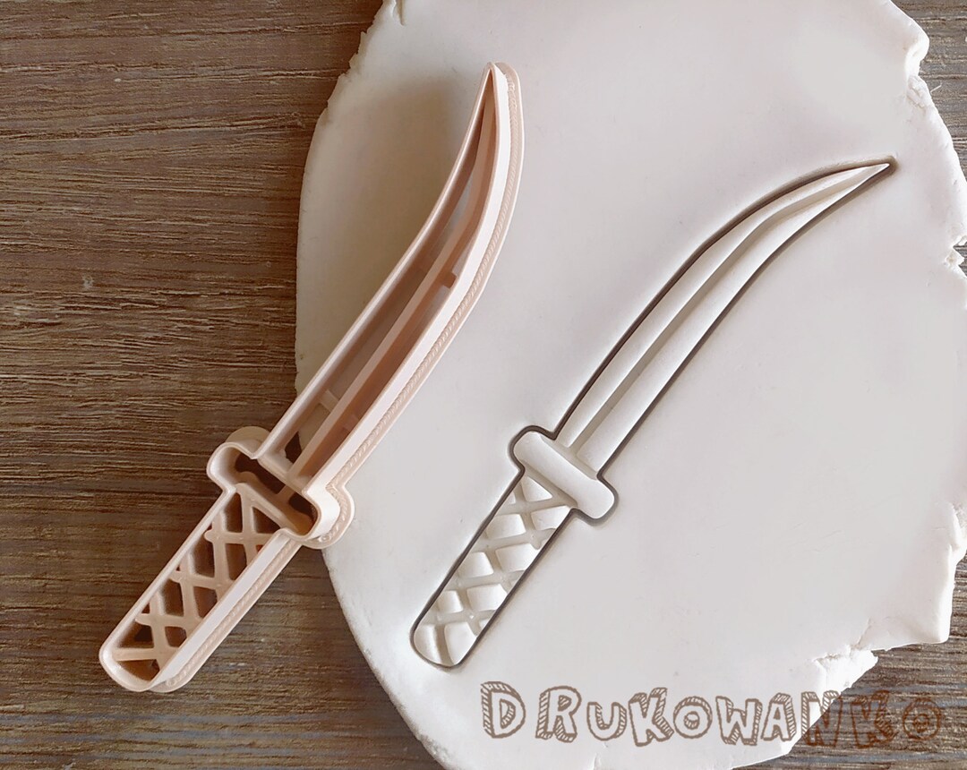 Katana Sword Samurai Japan Ancient Medieval Fantasy RPG Cookie Cutter ...