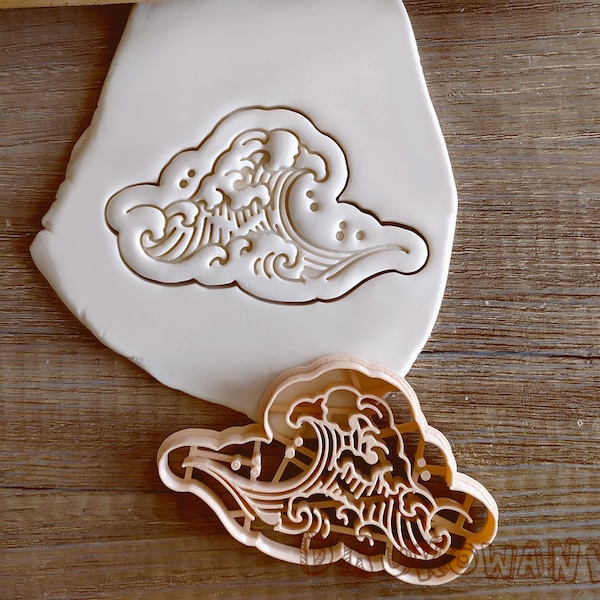 Ocean Wave Stamp - Etsy