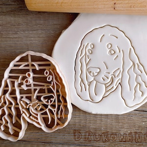 English Springer Spaniel Set of 3 Dogs Face Body Cookie Cutter Pastry ...