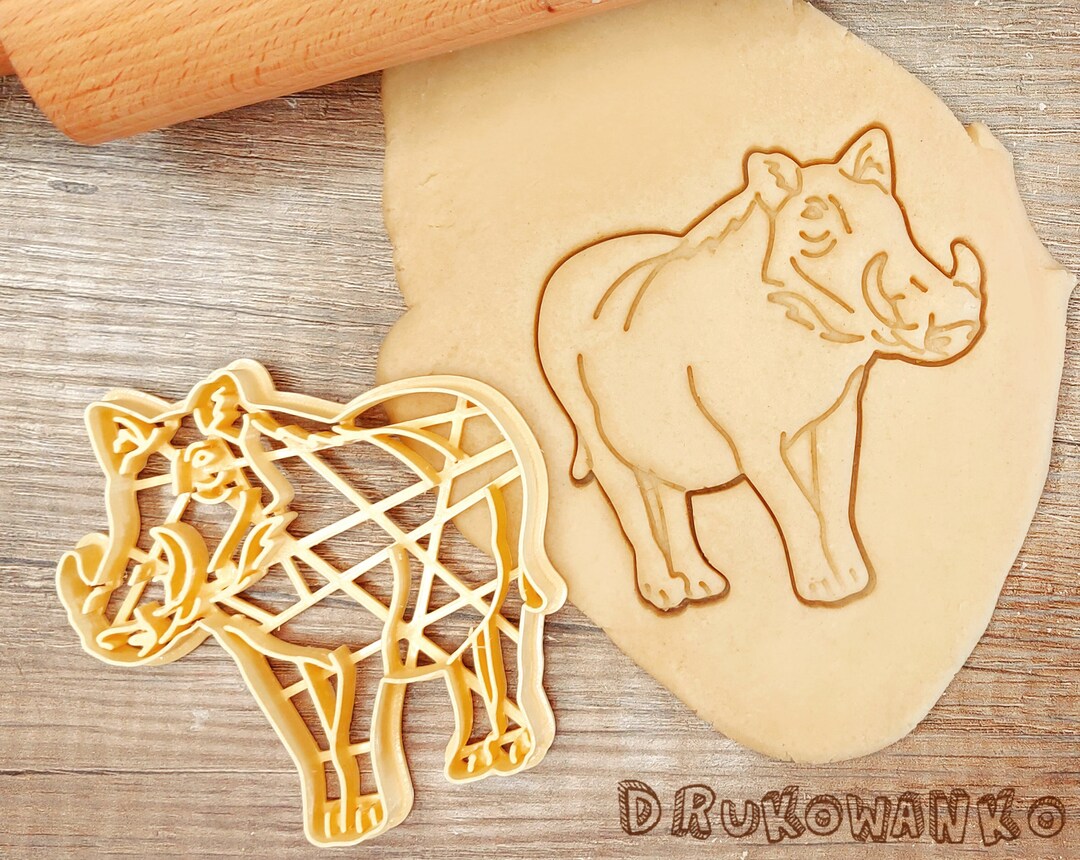 Warthog Pig Hog Boar Swine Front Africa Piggy Countryside Animation ...