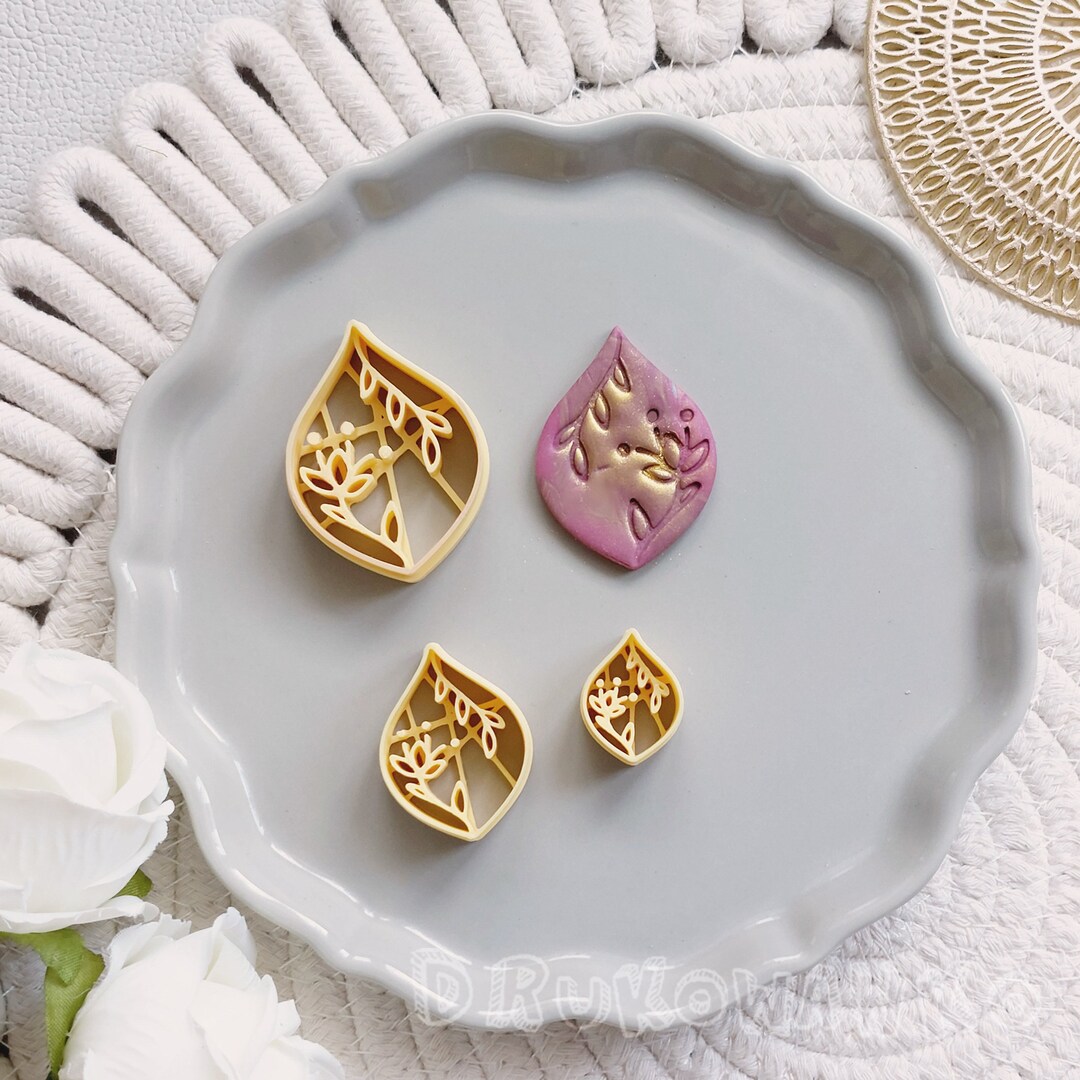 Drop Water Droplet Decorative Tear 2 Polymer Clay Cutter for Earring ...