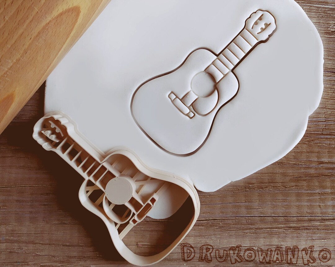 Classical Guitar Music Art Instument Cookie Cutter Pastry Fondant Dough ...