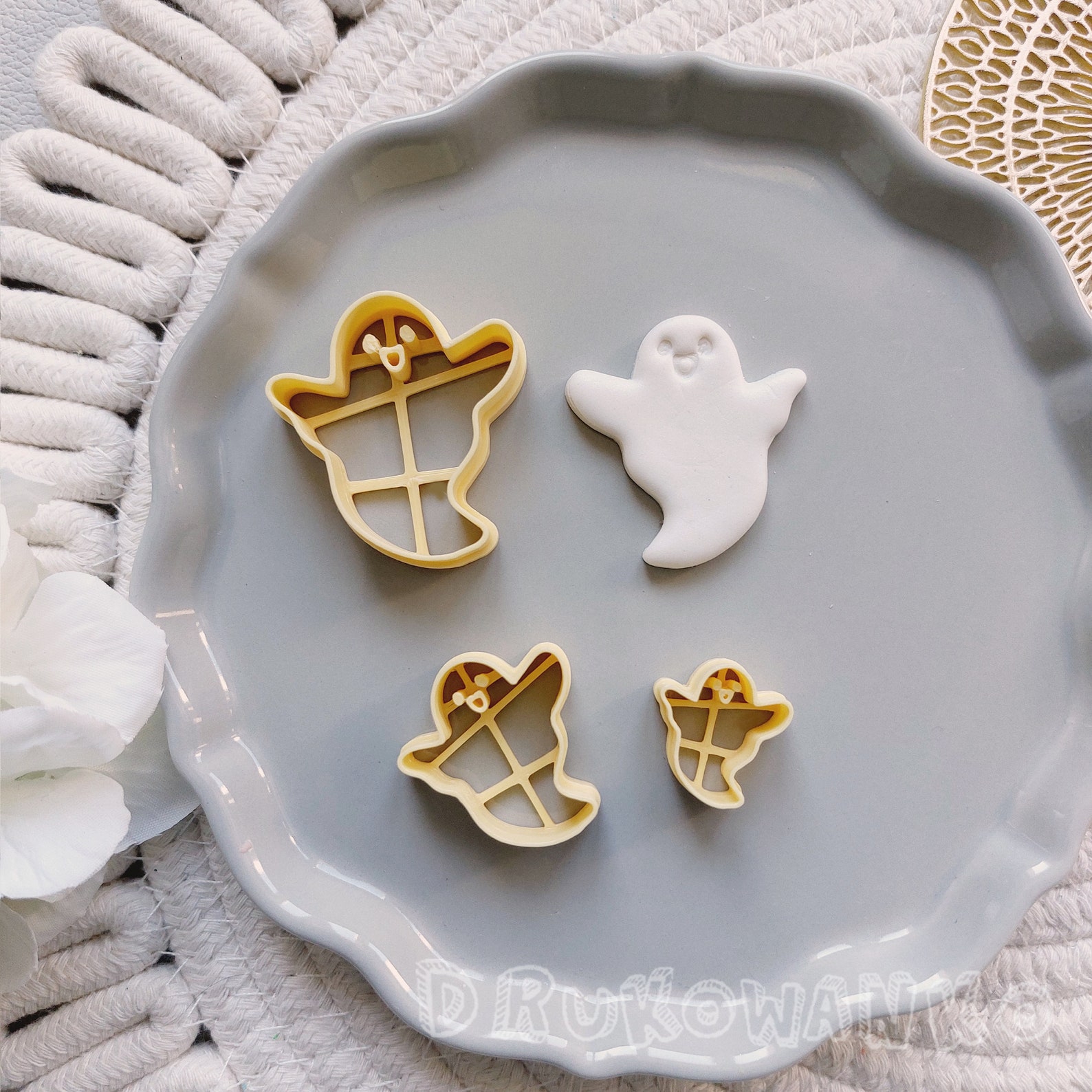 Ghost Scary Halloween Boo 3 Polymer Clay Cutter for Earring Jewelry ...