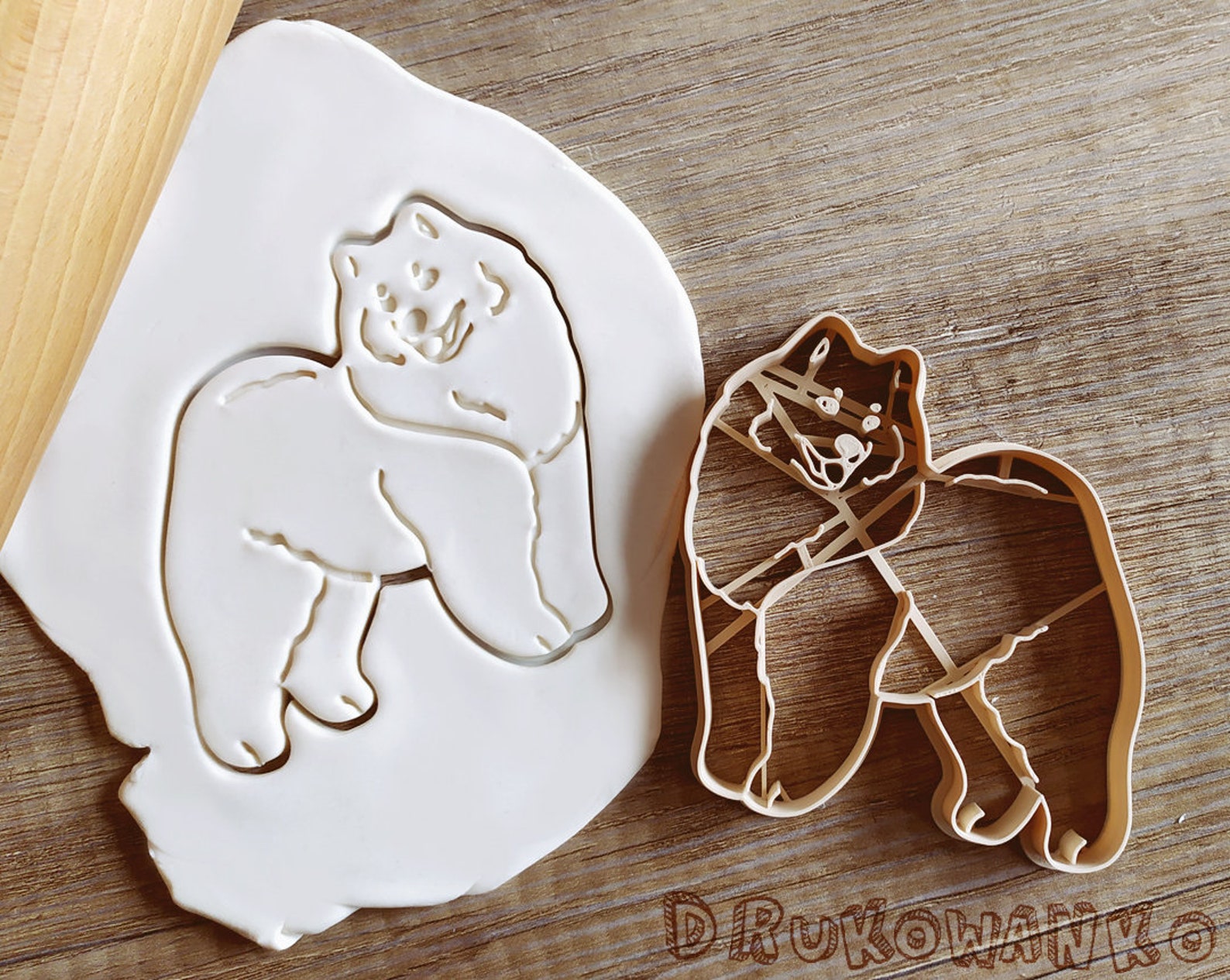 Samoyed Dog Cookie Cutter Pastry Fondant Dough Biscuit - Etsy