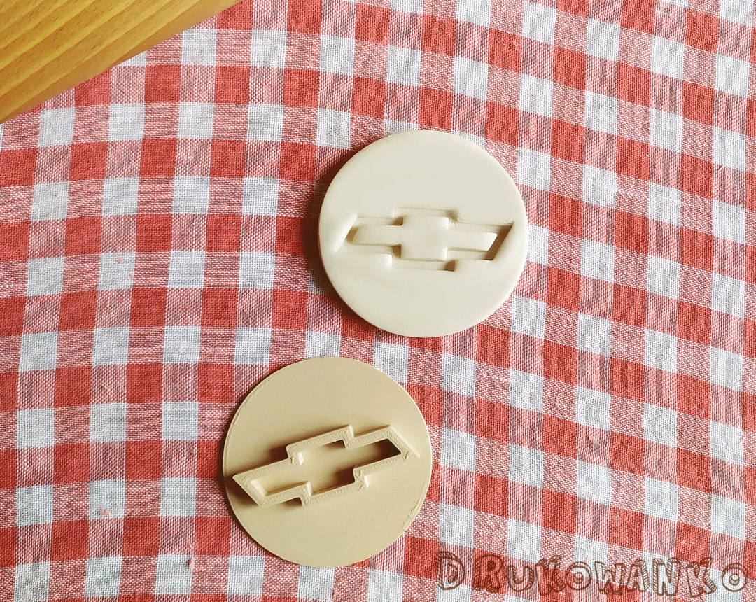 Chevrolet Car Symbol Stamp Embosser Cookie Cutter Pastry Fondant Dough ...