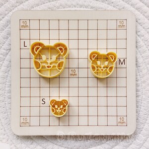 Bear Teddy Bear Plush Toy Kid Animal Polymer Clay Cutter for Earring ...