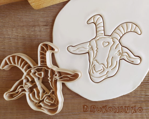 Goat Horns Happy Evil Farm Animal Cookie Cutter Pastry Fondant | Etsy