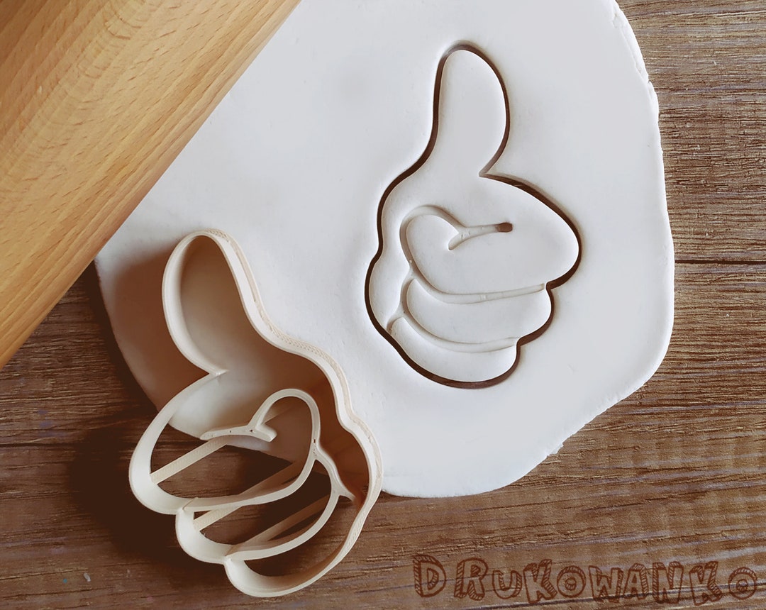 Duim omhoog Teken Duim Oké Okey Cookie Cutter Pastry Fondant Dough ...