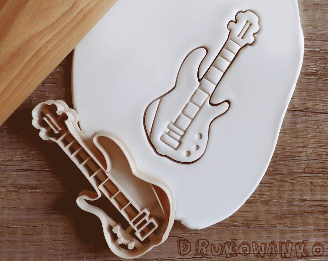 Bass Guitar Music Art Instument Cookie Cutter Pastry Fondant Dough ...