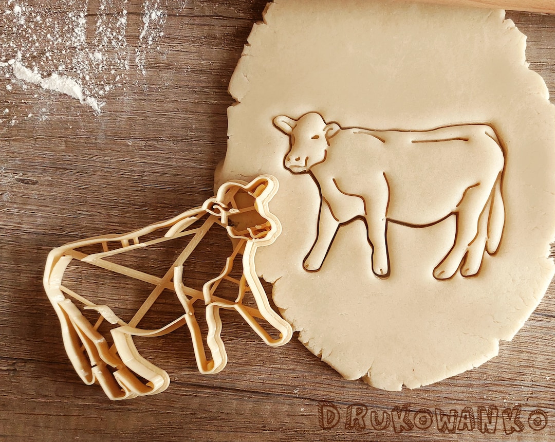 Cow Full Body Head Farm Milk Countryside Animal Animals Breeding Cookie ...