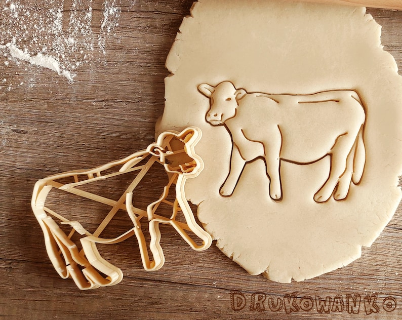 Cow Full Body Head Farm Milk Countryside Animal Animals Breeding Cookie ...