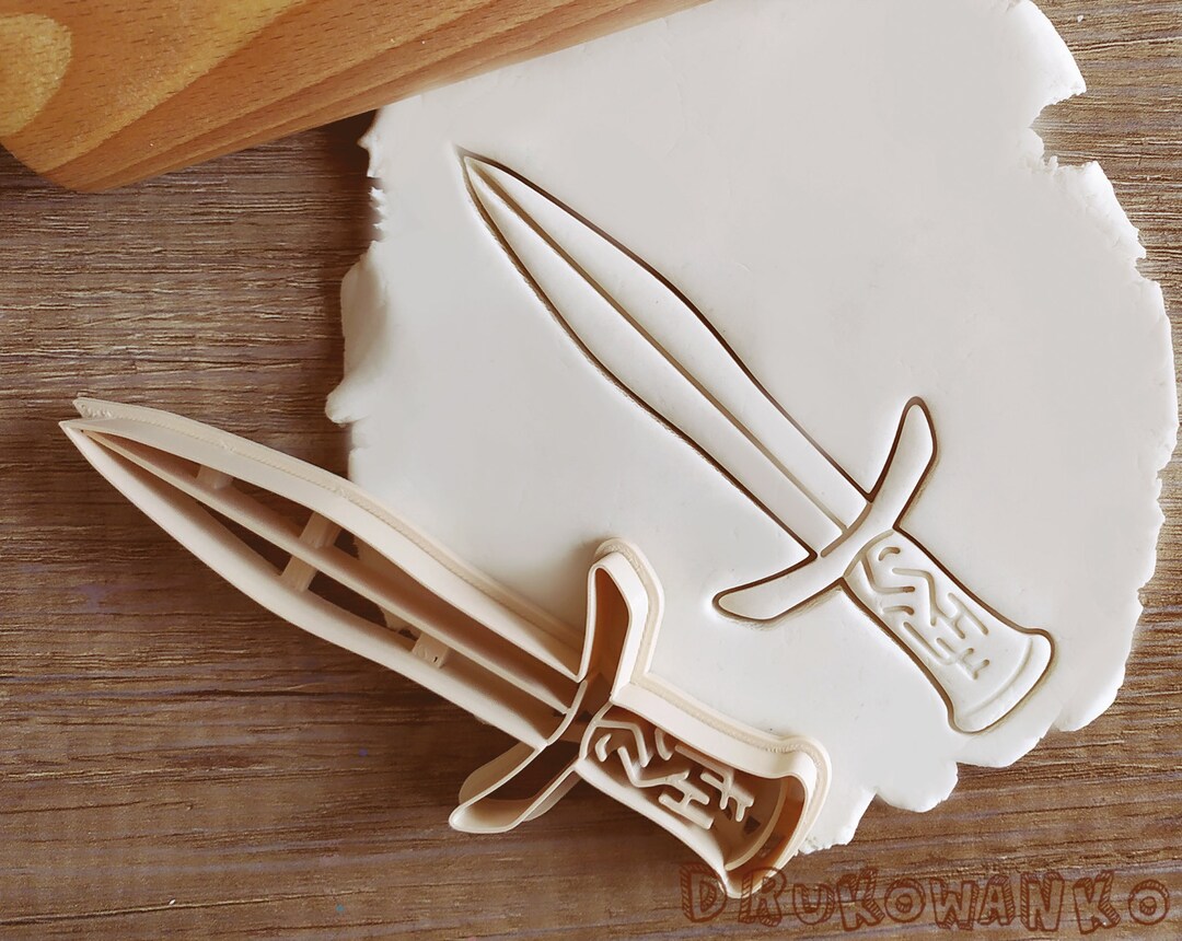 Sword Medieval Fantasy RPG Cookie Cutter Pastry Fondant Dough Biscuit ...