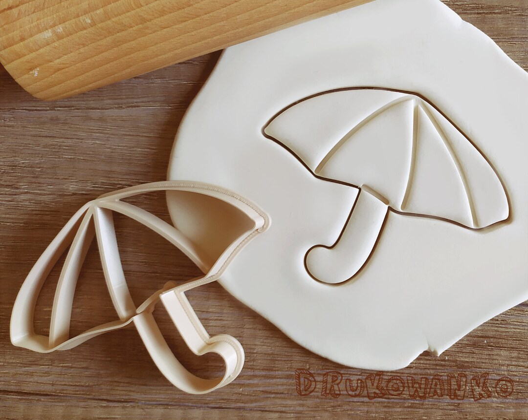 Umbrella Icon Rain Weather Cookie Cutter Pastry Fondant Dough Biscuit ...