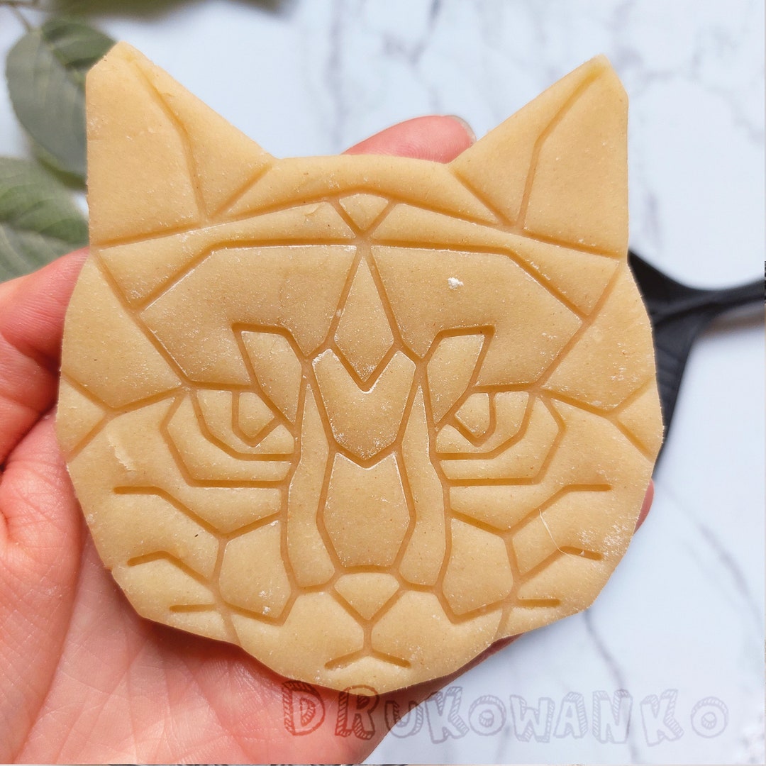 Symmetrical Geometric Cat Wall Decor Animal Forest Winter Snow Ice Elf ...