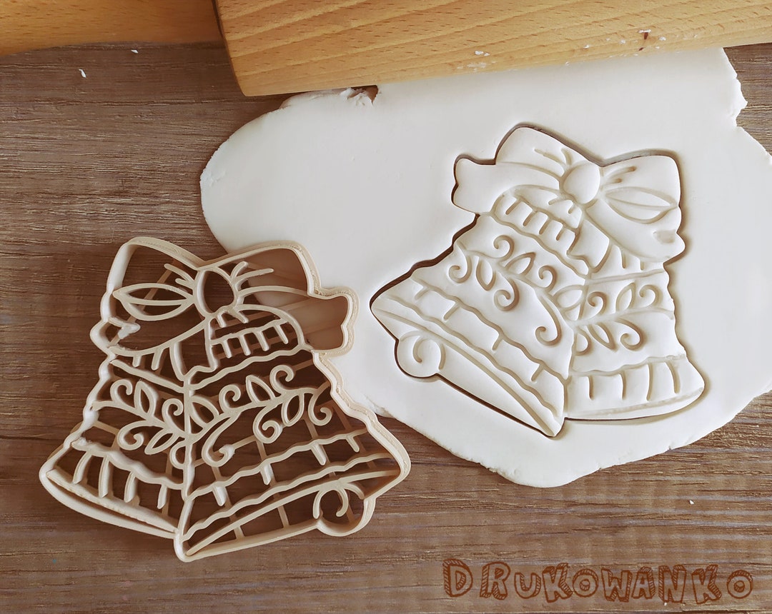 Big Bell Bells Tree Christmas Cookie Cutter Pastry Fondant Dough ...