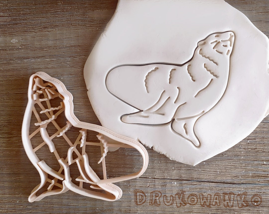 Seal Body Playing Having Fun Sea Water Ocean Pet Animal Cookie Cutter ...