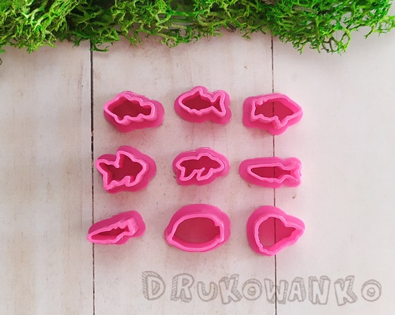 Set of 9 Fish Fishes Sea Lake Water Polymer Clay Cutter Mini | Etsy