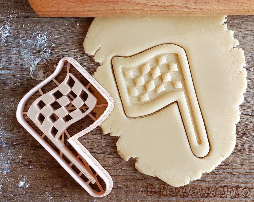 Checkered Flag Formula 1 Car Speed Race Racing Cookie Cutter Pastry ...
