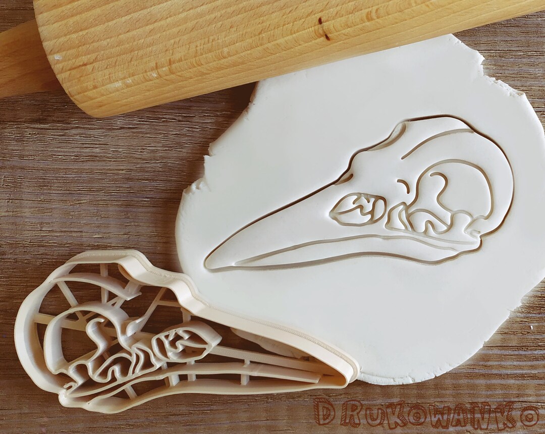 Raven Skull Magic Magical Cookie Cutter Pastry Fondant Dough Biscuit - Etsy