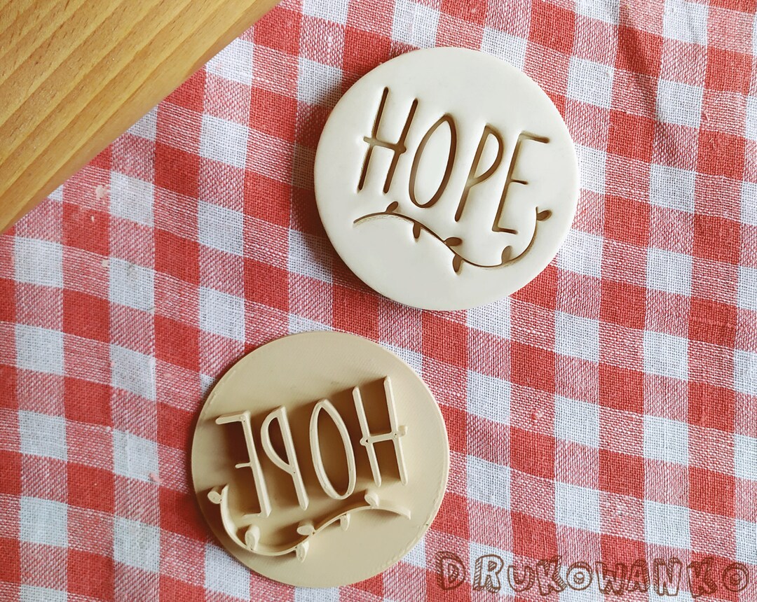 Hope Stamp Embosser Cookie Cutter Pastry Fondant Dough Biscuit - Etsy