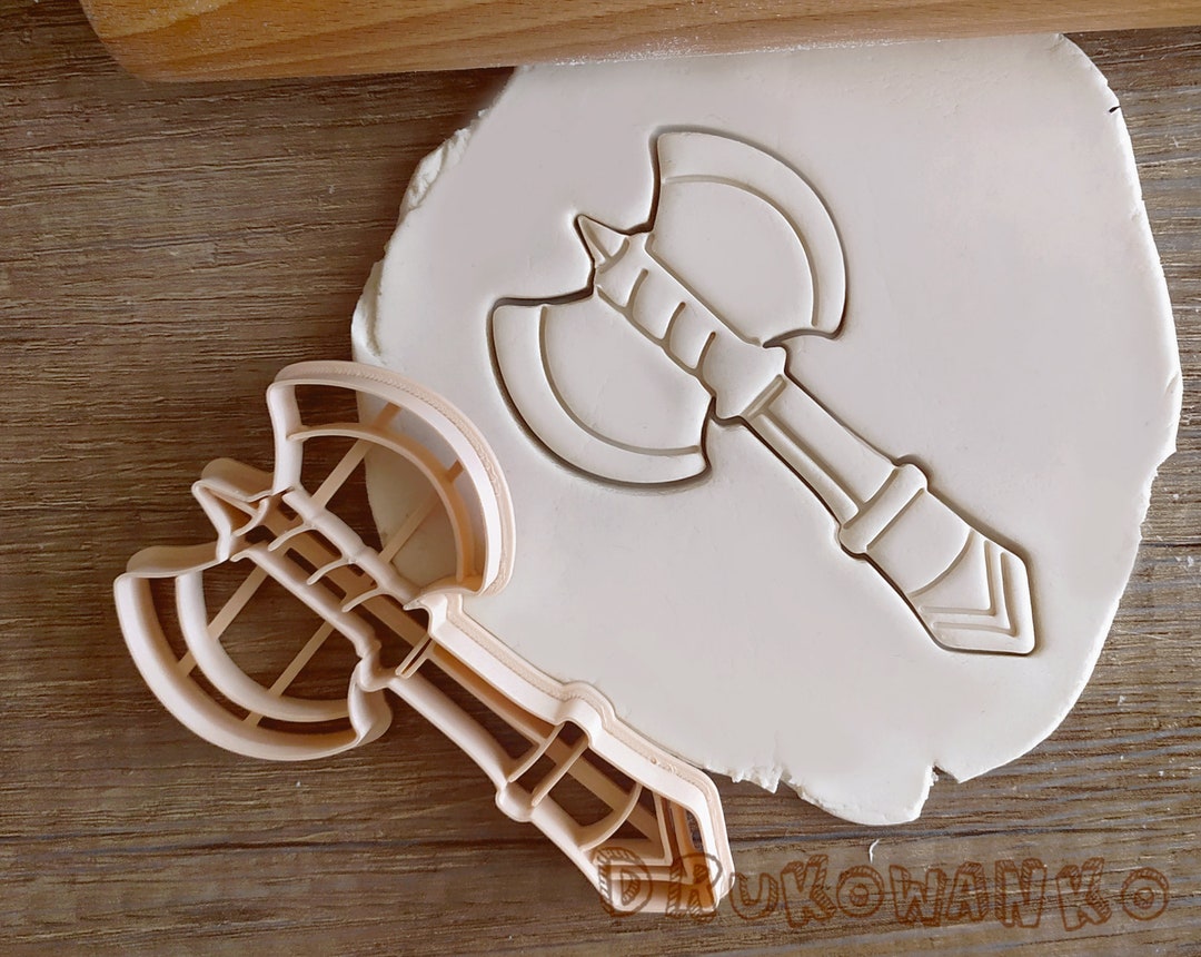 Axe Mace Sword Weapon Medieval Fantasy RPG Cookie Cutter Pastry Fondant ...