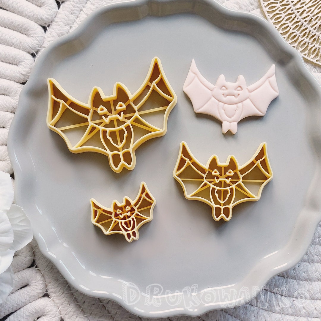 Bat Animal Wild Cave Vampire Scary 1 Polymer Clay Cutter for Earring ...