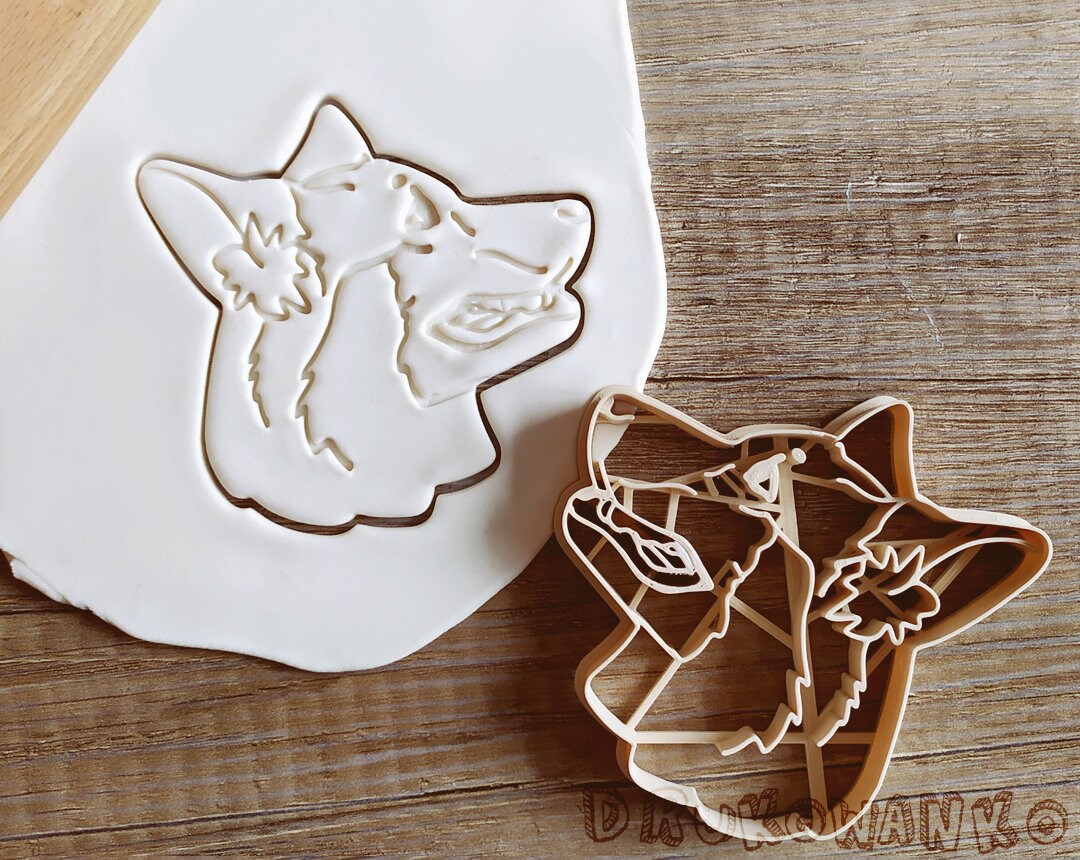 German Shepherd Dogs Cookie Cutter Pastry Fondant Dough Biscuit - Etsy