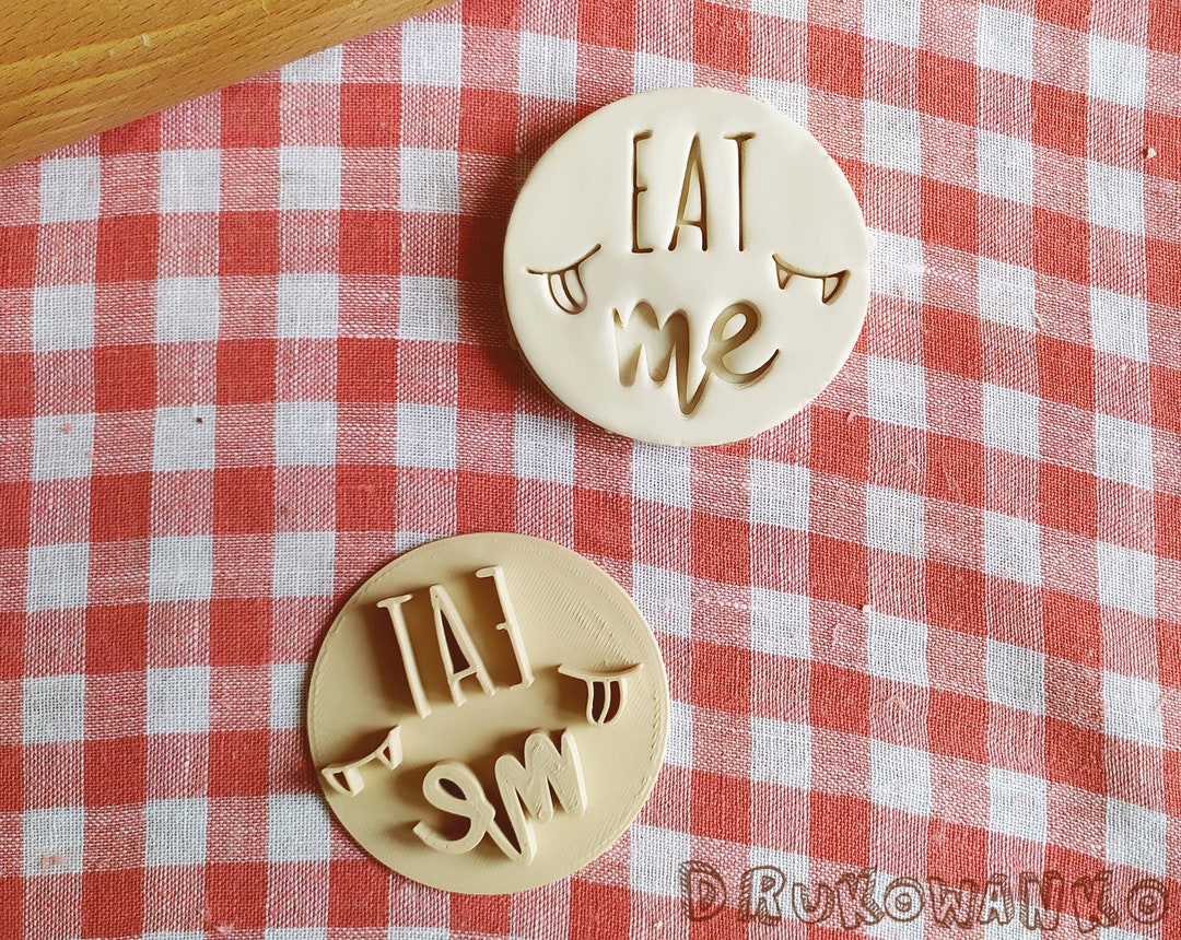 Eat Me Stamp Embosser Cookie Cutter Pastry Fondant Dough Biscuit - Etsy