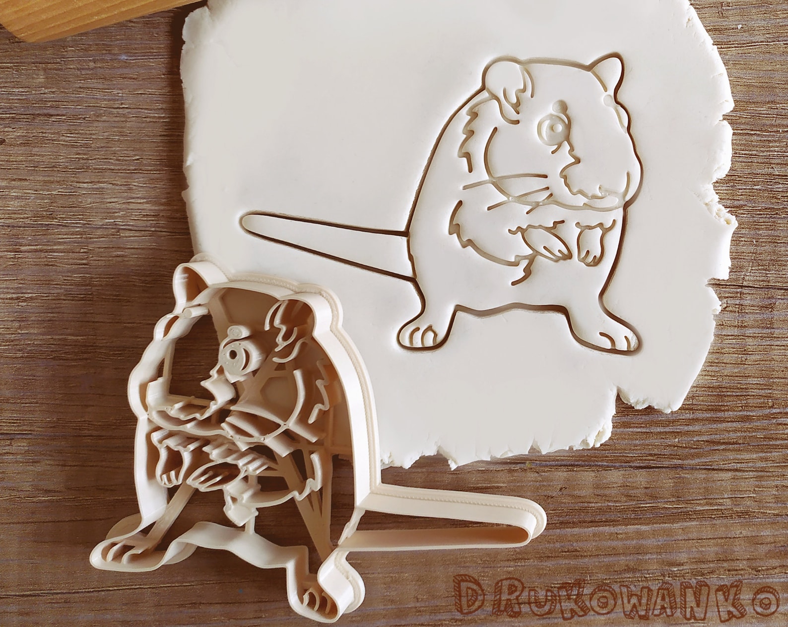 Standing Gerbil Rodent Cookie Cutter Pastry Fondant Dough | Etsy