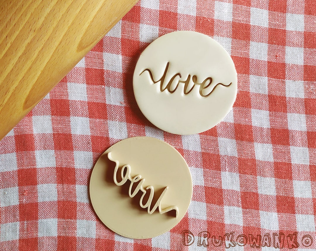 Love Stamp Embosser Cookie Cutter Pastry Fondant Dough Biscuit - Etsy