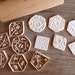 Dice Set of 6 RPG Medieval Fantasy Dnd D&D Dungeons and Dragons Cookie ...