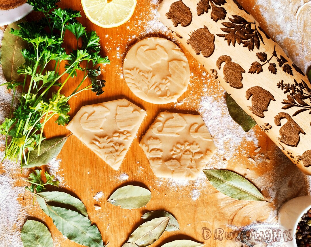 Chinchilla Chinchillas Rolling Pin Embossed, Cookies, Cookie, Roller ...