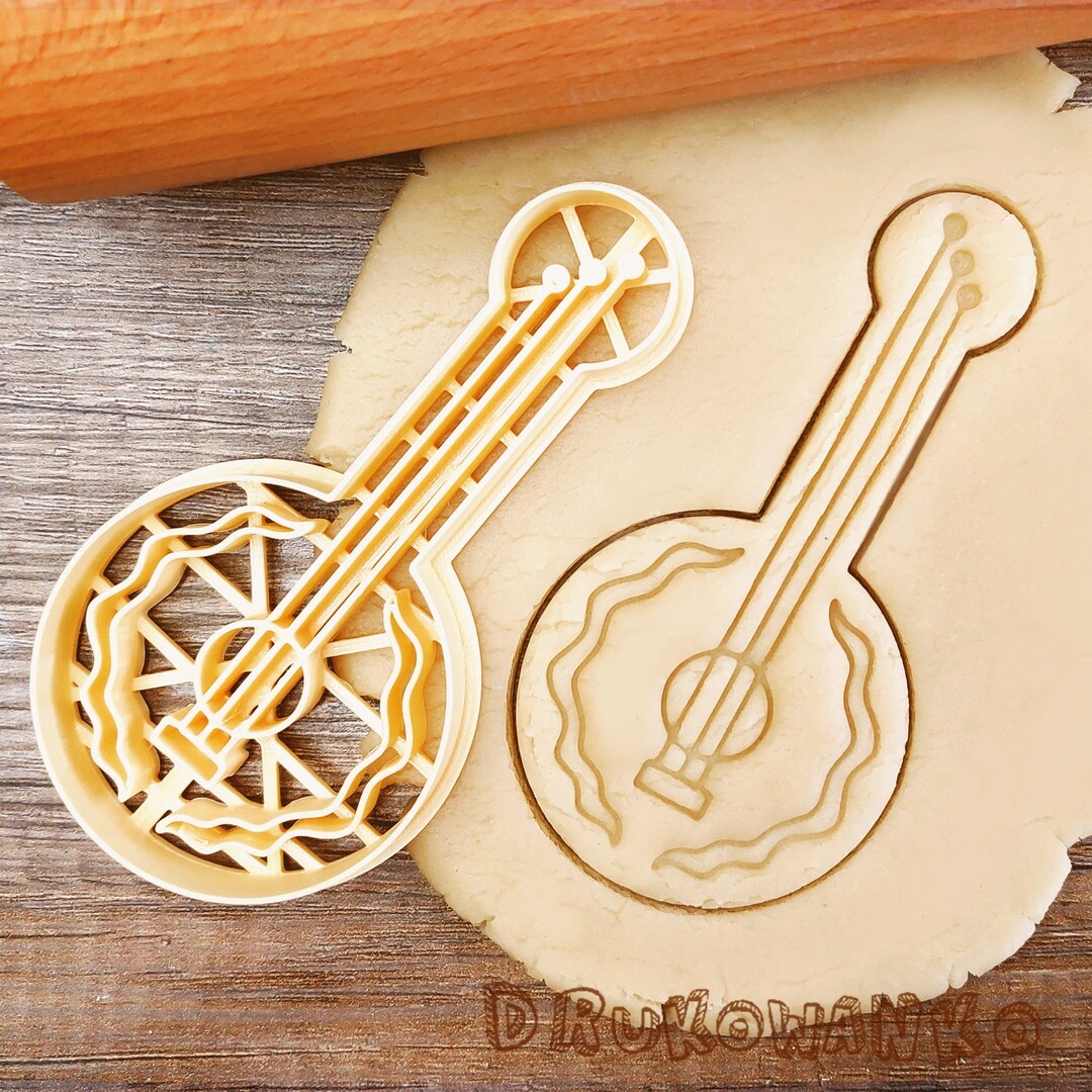 Banjo Guitar Music Art Instument Cookie Cutter Pastry Fondant Dough ...