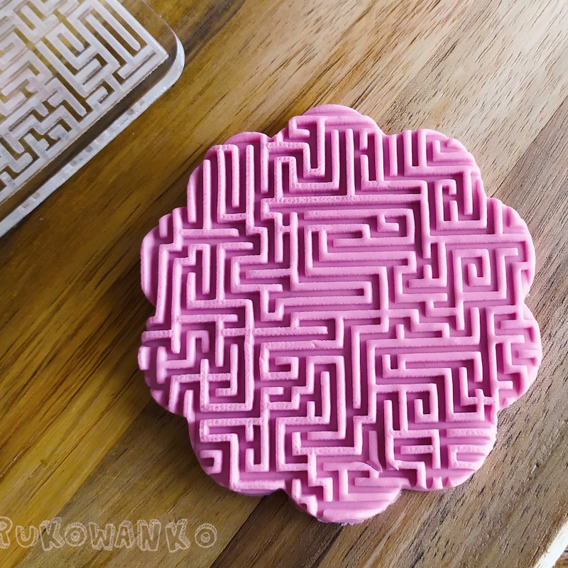 Labyrinth Stamp - Etsy