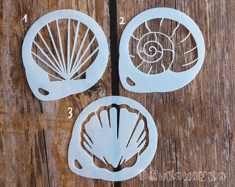 Seashell Shell Sea Ocean Treasures Ancient Stencil Mylar Art - Etsy