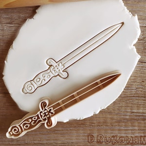 Dagger Sword Medieval Fantasy RPG Cookie Cutter Pastry Fondant Dough ...