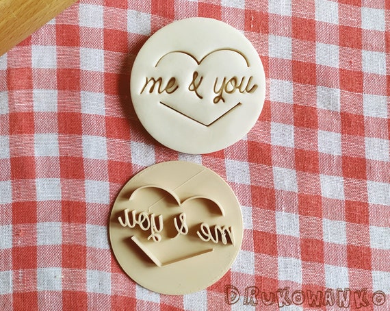 Me and You Stamp Embosser Cookie Cutter Pastry Fondant Dough | Etsy