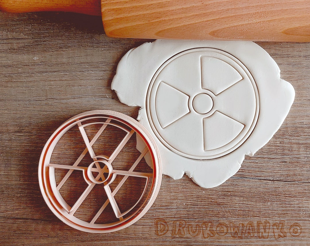 Radiation Warning Sign Atom Atomic Nuclear Waste Cookie Cutter Pastry ...