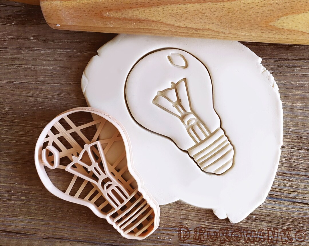 Light Bulb Electricity Light Home Cute Cookie Cutter Pastry Fondant ...