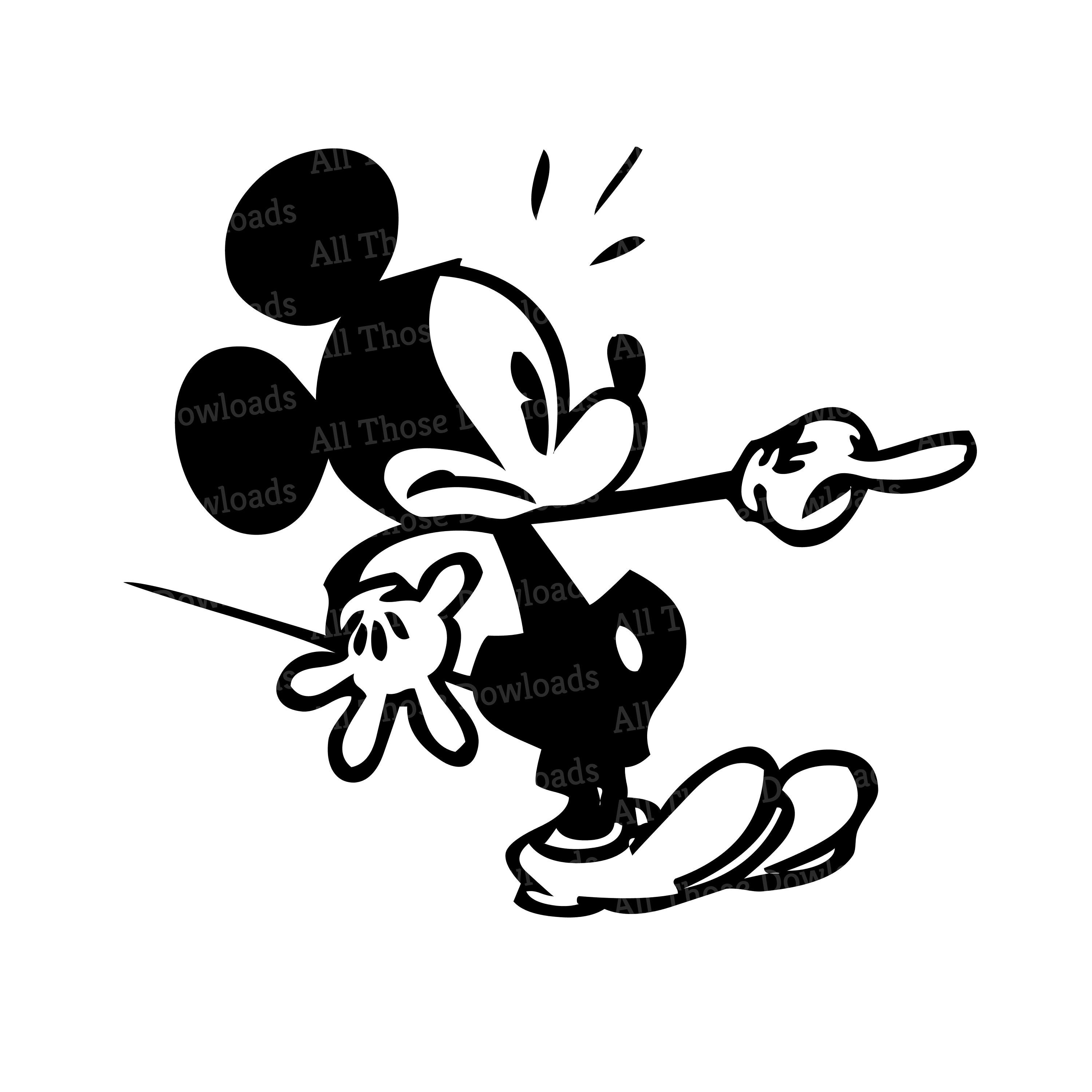 Mickey Mouse Hand Pointing Left