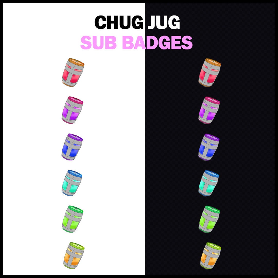 Chug Jug Sub Badges - Etsy