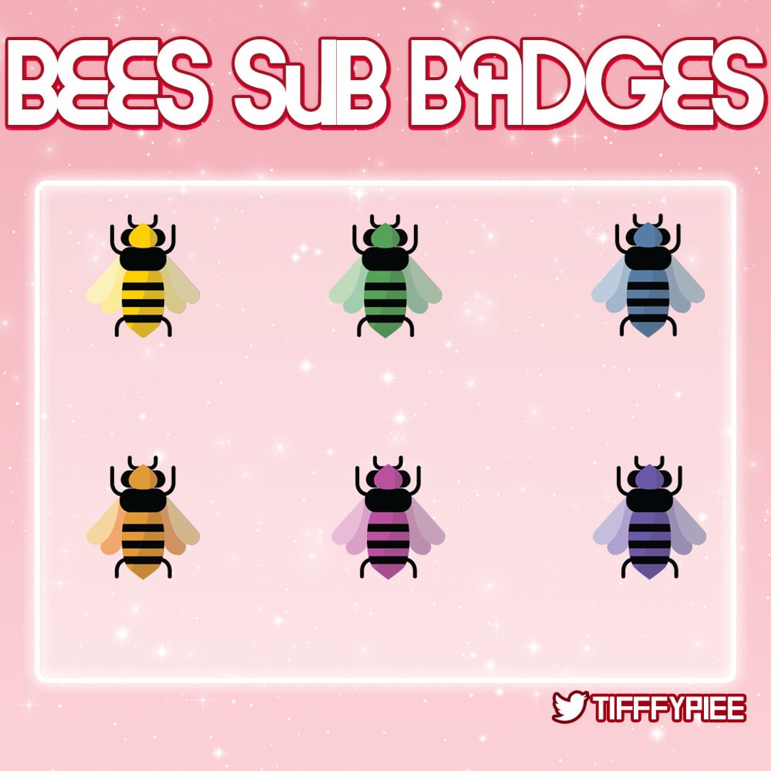 Bumble Bee Sub Badges - Etsy