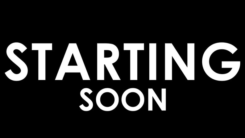 Animated Glitch Text Starting Soon Screen - Etsy