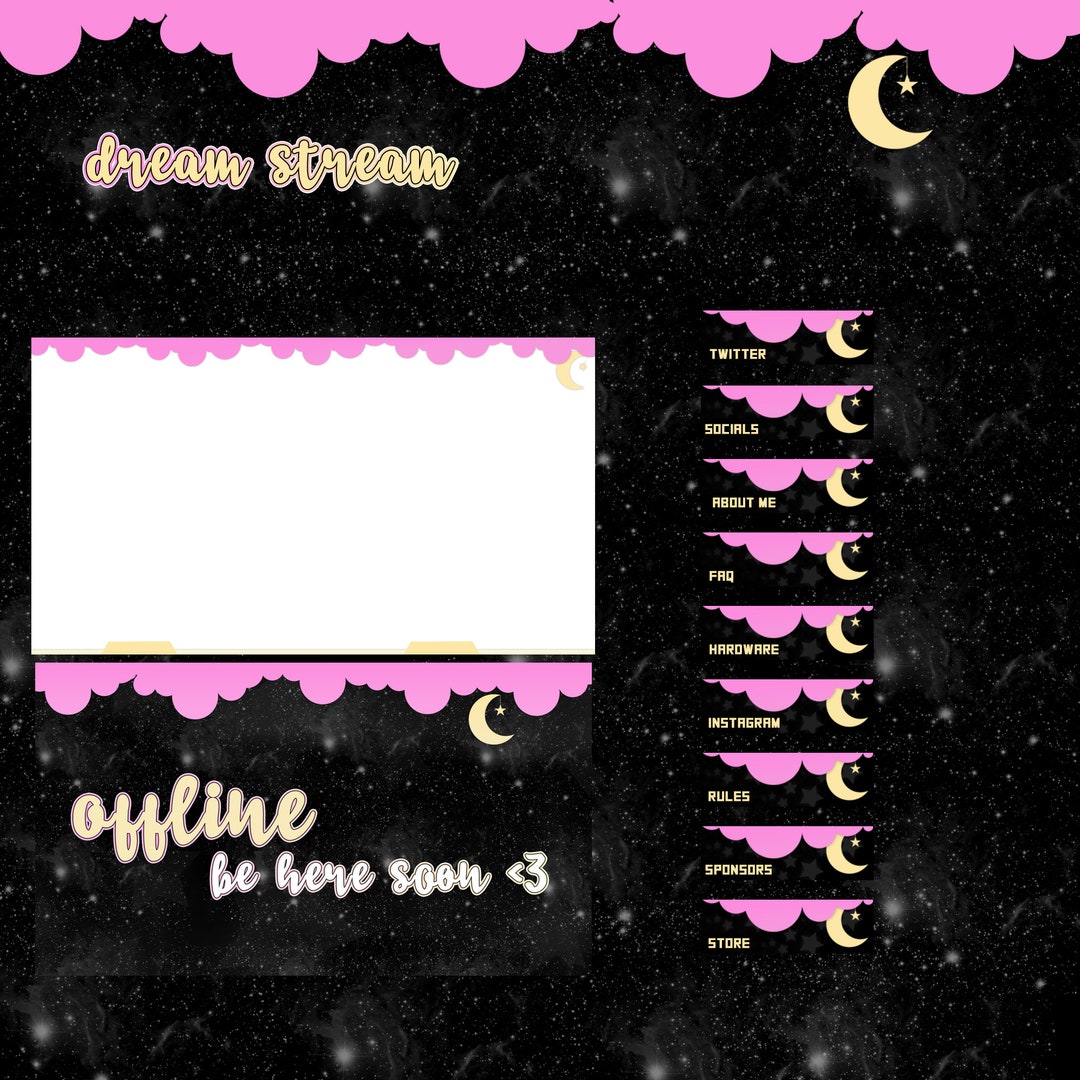 Dream Stream Twitch Package - Etsy