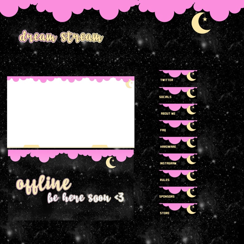 Dream Stream Twitch Package - Etsy