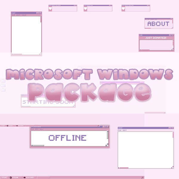 Windows 95 Overlay - Etsy