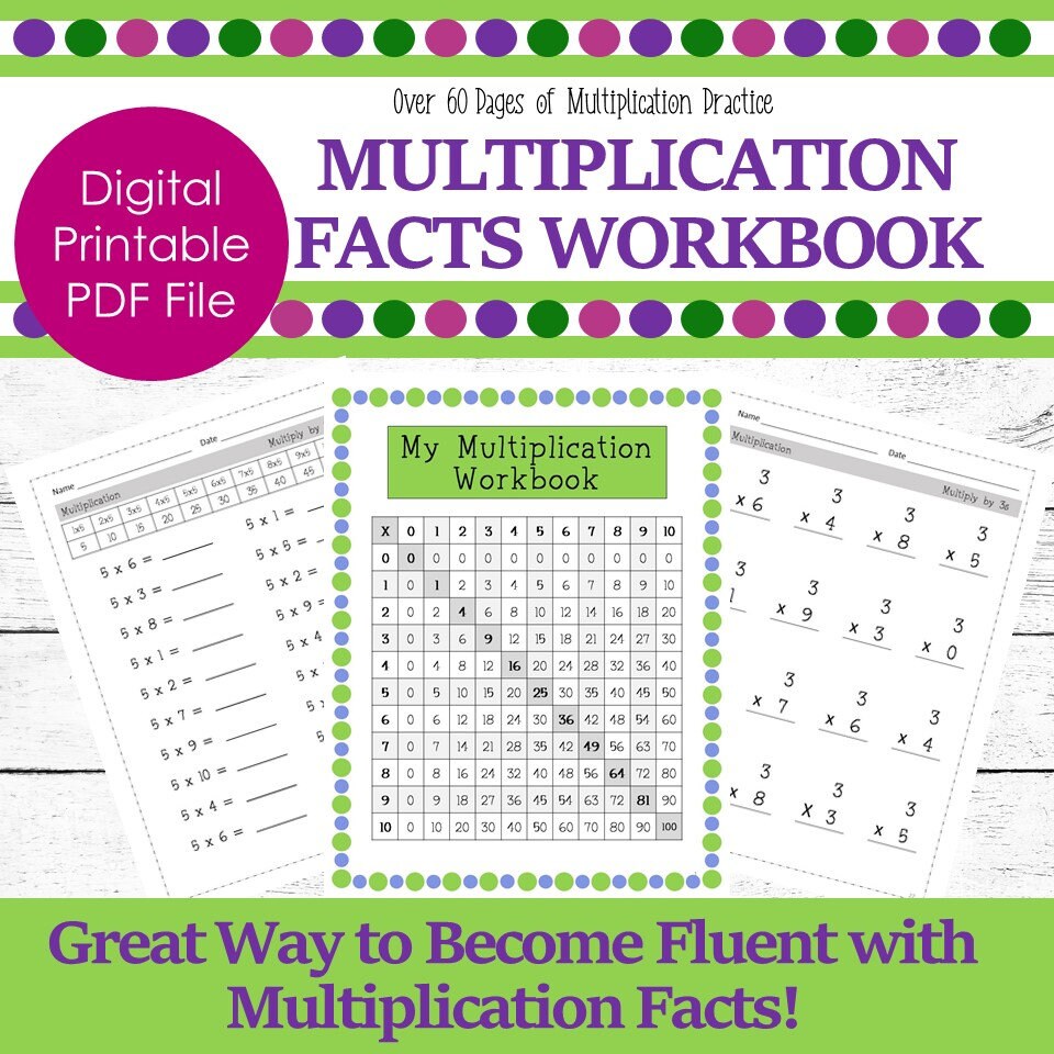 Multiplication Workbook Printable, How Multiplication is Learned ...