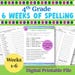 4th Grade Spelling Worksheets: 6 Weeks of Activities (digital Download ...